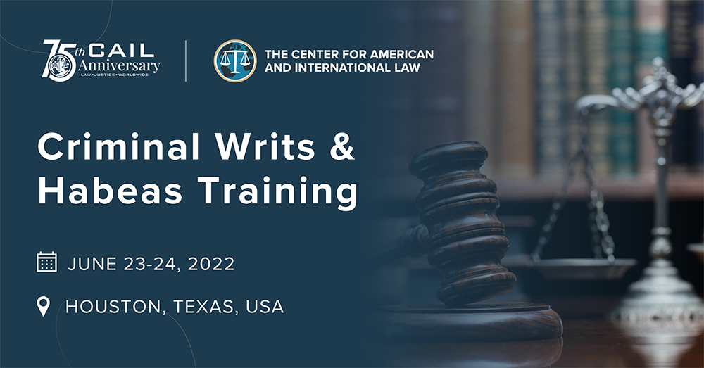 Criminal Writs & Habeas Training