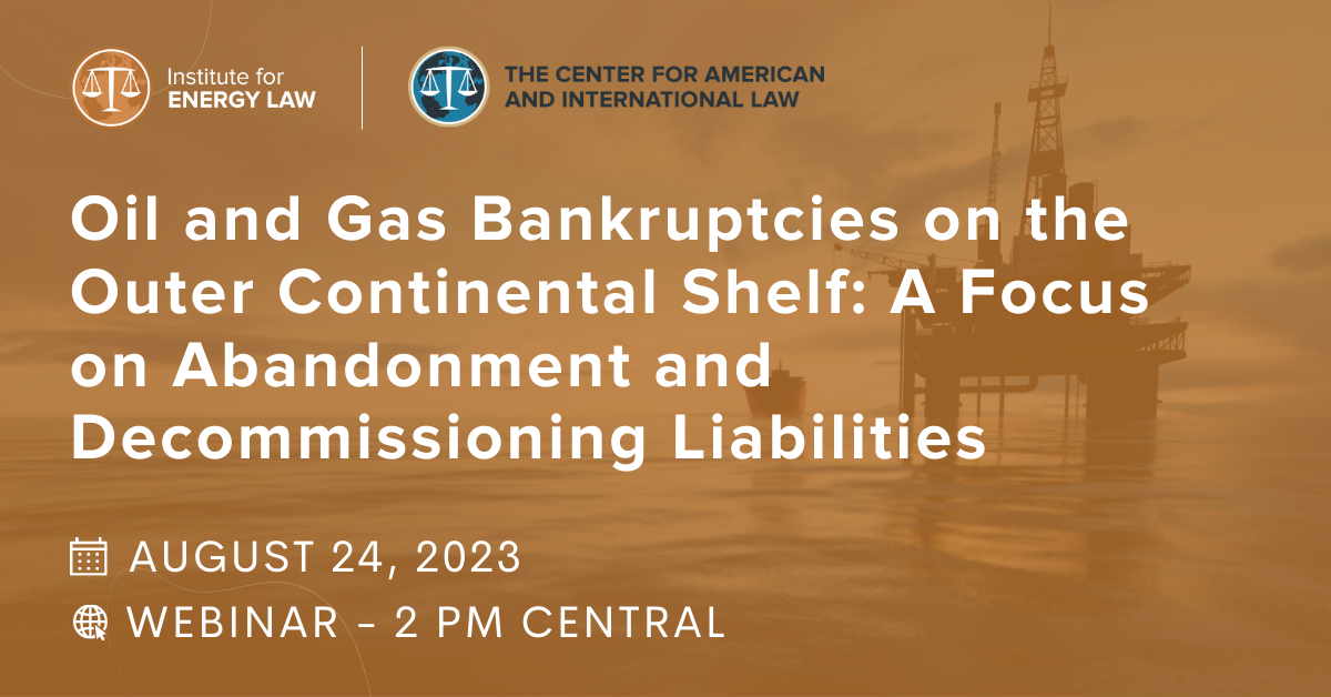 Oil and Gas Bankruptcies on the Outer Continental Shelf