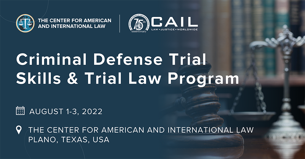 Criminal Defense Trial Skills & Trial Law Program