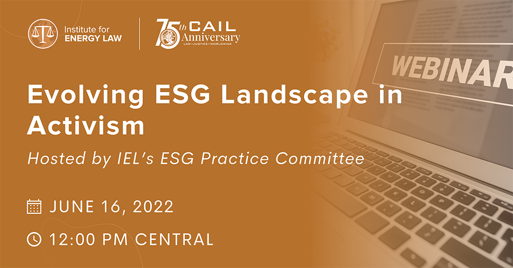 Evolving ESG Landscape in Activism