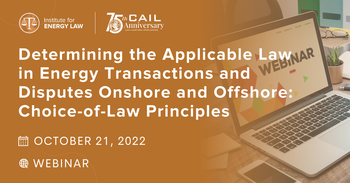 Determining the Applicable Law in Energy Transactions and Disputes ...