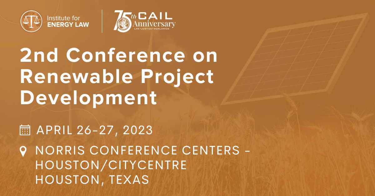 2nd Conference on Renewable Project Development