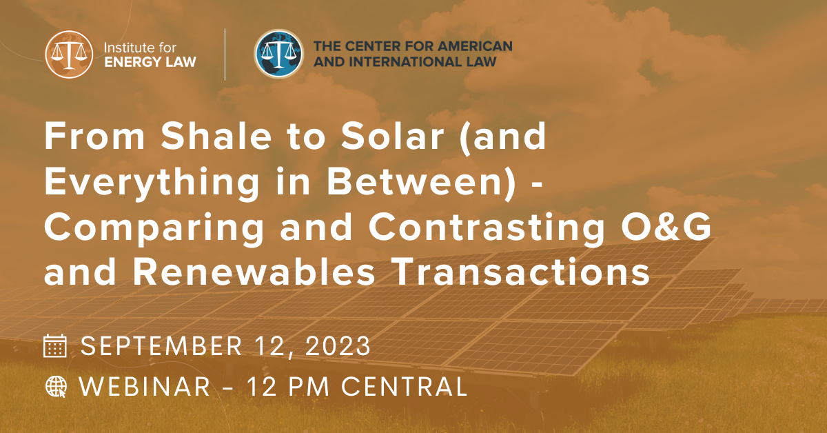 From Shale to Solar (and Everything in Between)