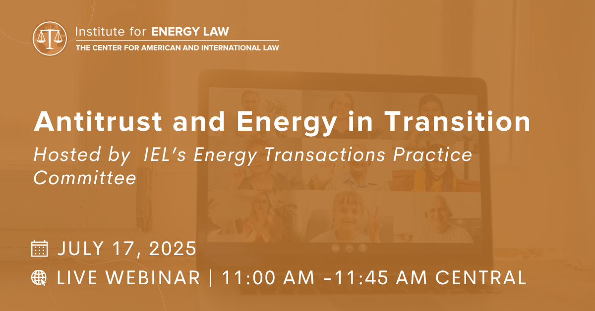 Antitrust and Energy in Transition