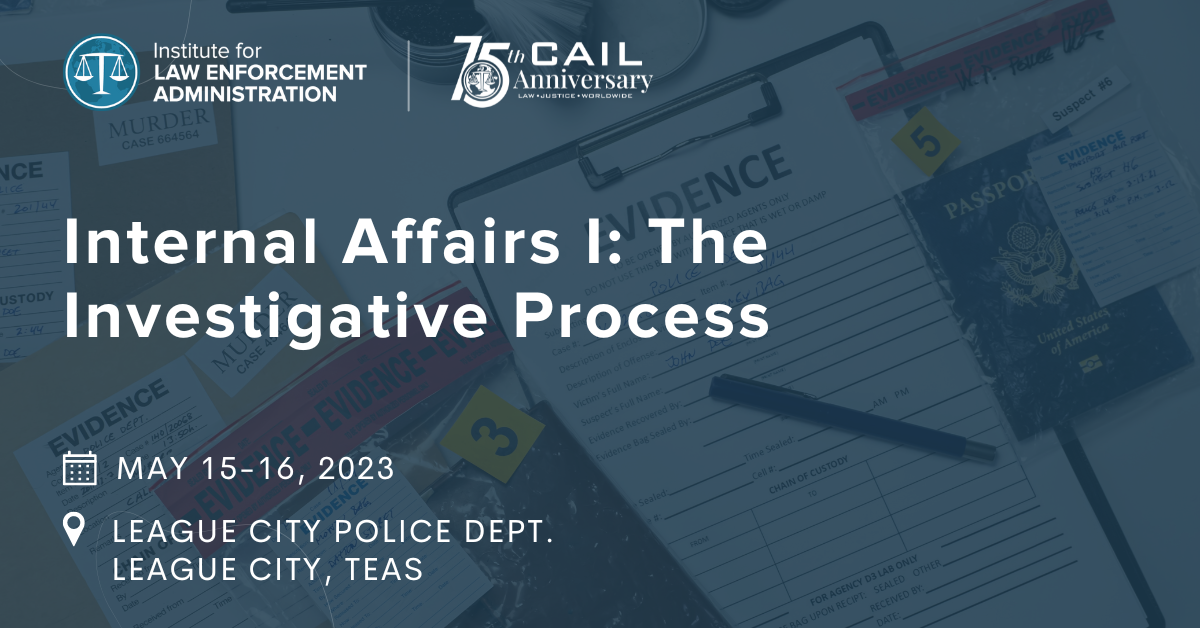 Internal Affairs One: The Investigative Process