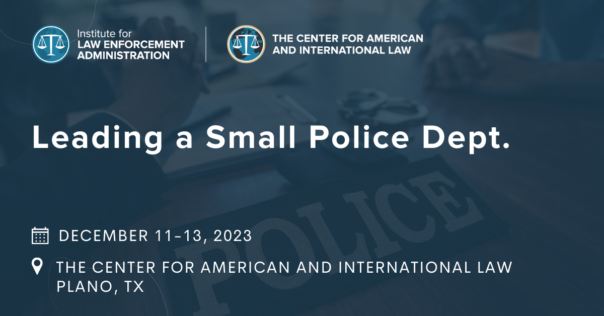 Leading the Small Police Department