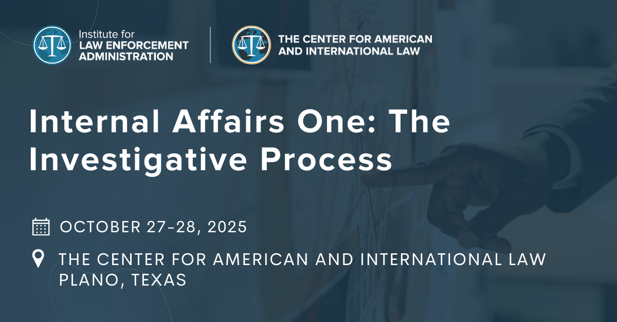 Internal Affairs One: The Investigative Process