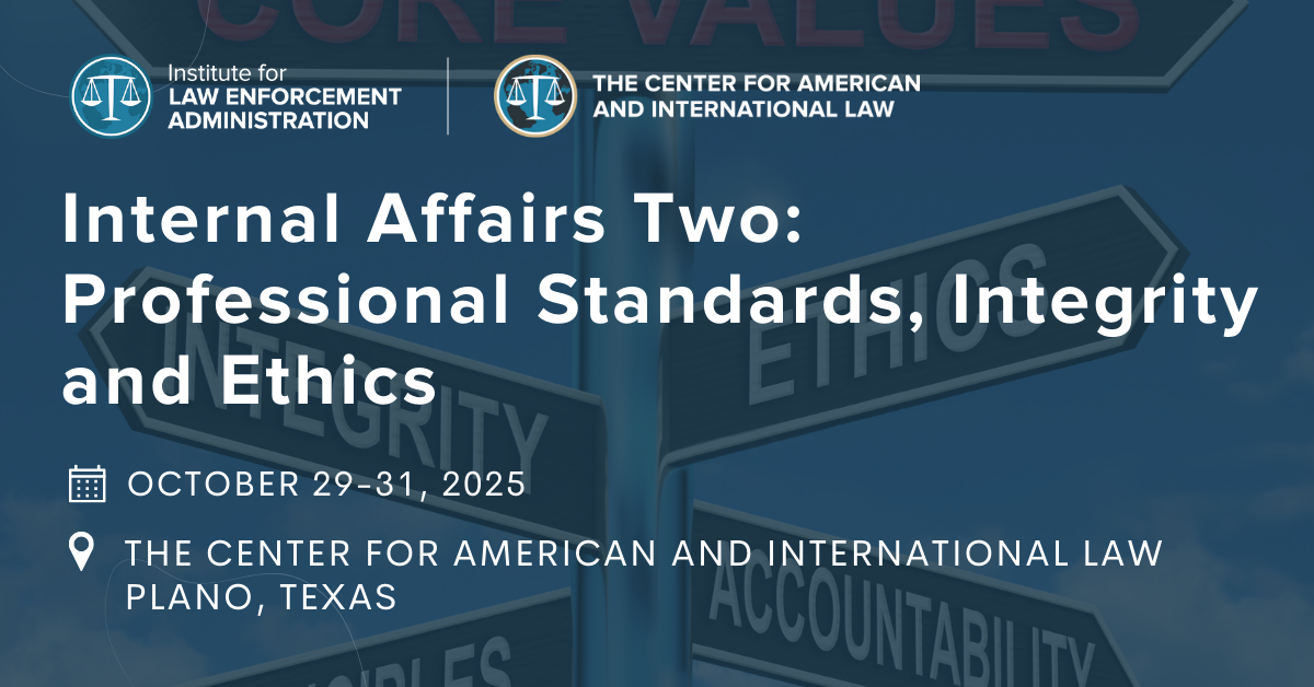 Internal Affairs Two: Professional Standards, Integrity and Ethics
