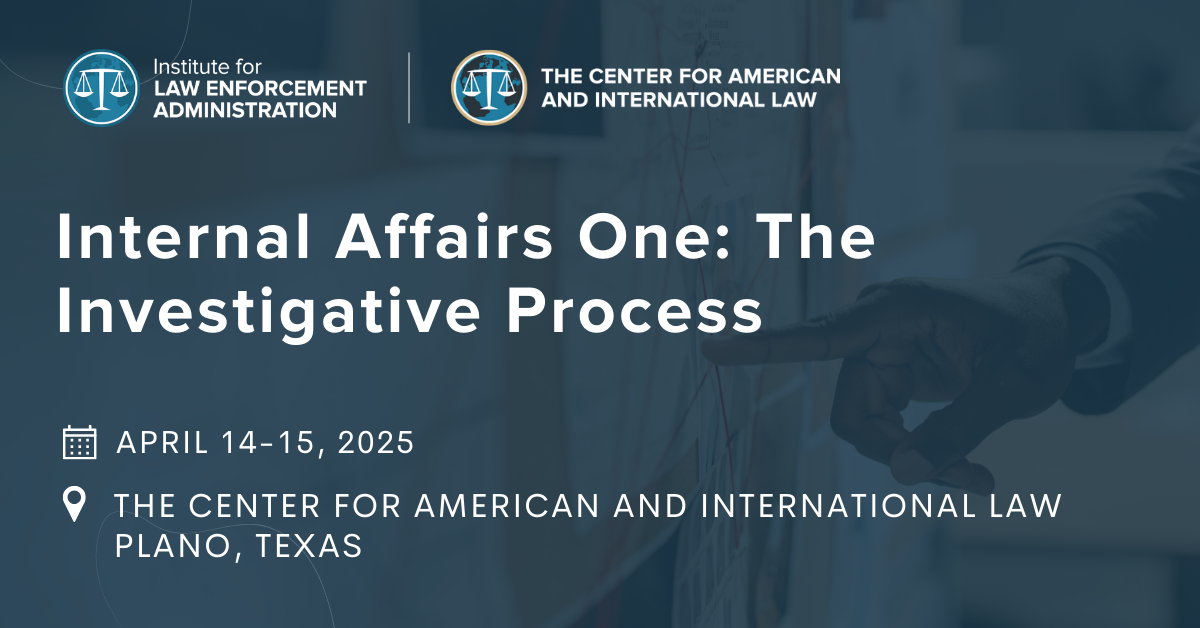 Internal Affairs One: The Investigative Process