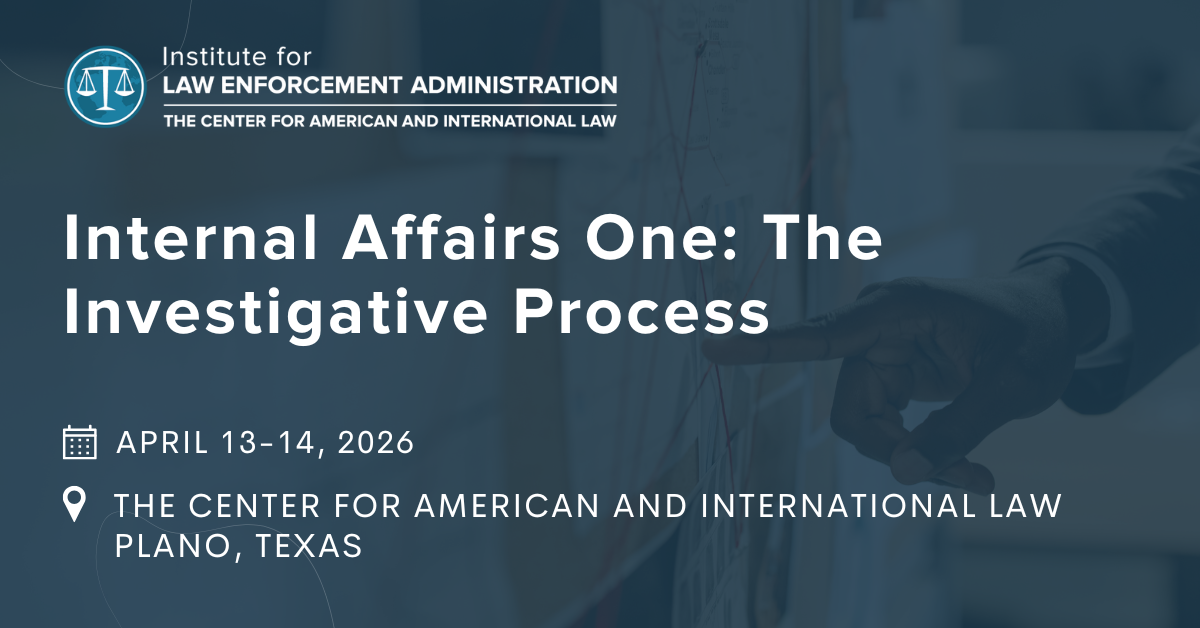 Internal Affairs One: The Investigative Process
