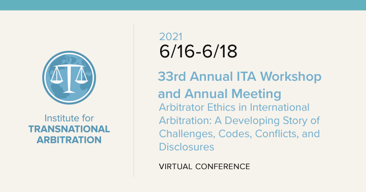 33rd Annual ITA Workshop and Annual Meeting