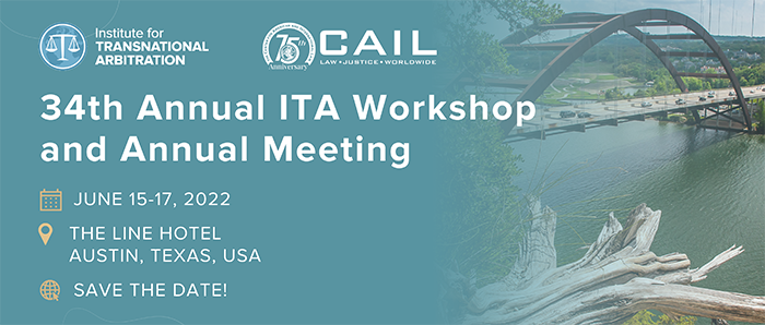 34th Annual ITA Workshop and Annual Meeting