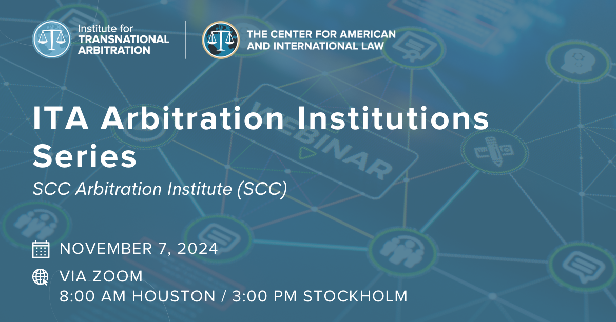 ITA Arbitration Institutions Series