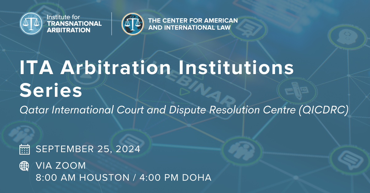 ITA Arbitration Institutions Series